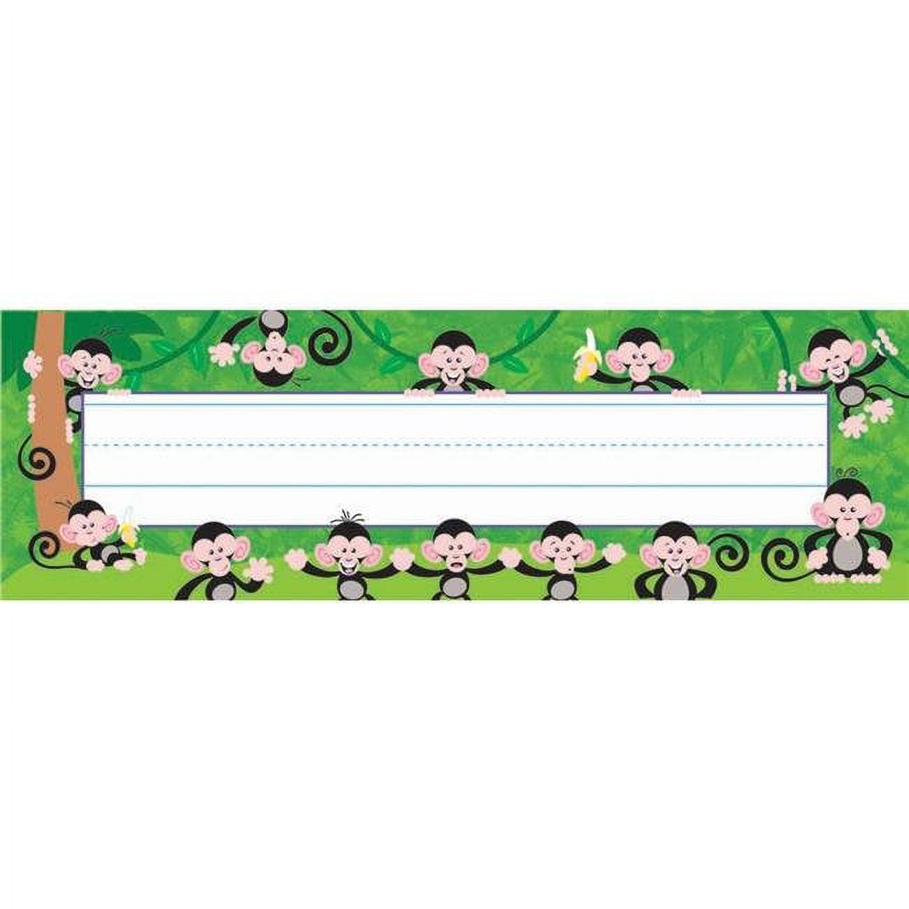 Trend Enterprises T-69029-6 Monkey Mischief Desk Toppers Name Plates ...