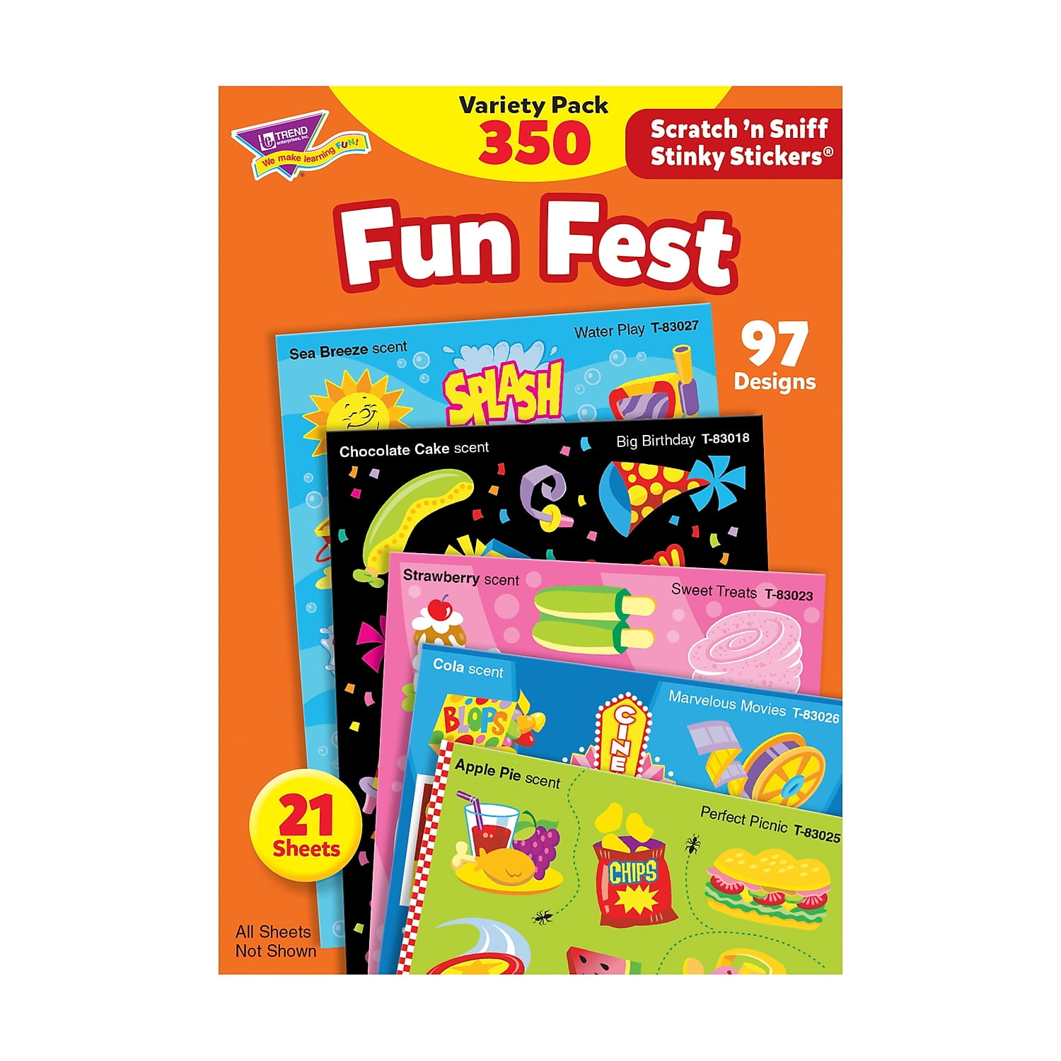 Trend Enterprises Trend Stinky Stickers Variety Packs Fun Fest T83906M ...