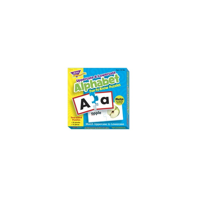 Trend Enterprises Uppercase and Lowercase 2-Piece Alphabet Puzzles, Set ... Trend Enterprises Uppercase and Lowercase 2-Piece Alphabet Puzzles, Set ...