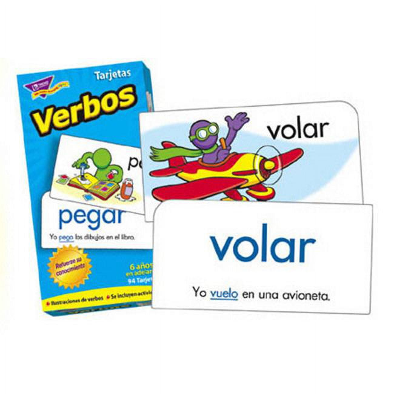 Trend Enterprises Verbos Spanish Action Words - Walmart.com