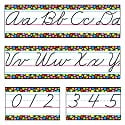 T-8244 - Stained Glass Alphabet Line Zaner-Bloser Cursive Bulletin ...