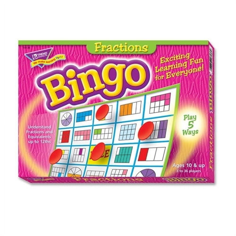 Trend Fractions Bingo Game - Walmart.com