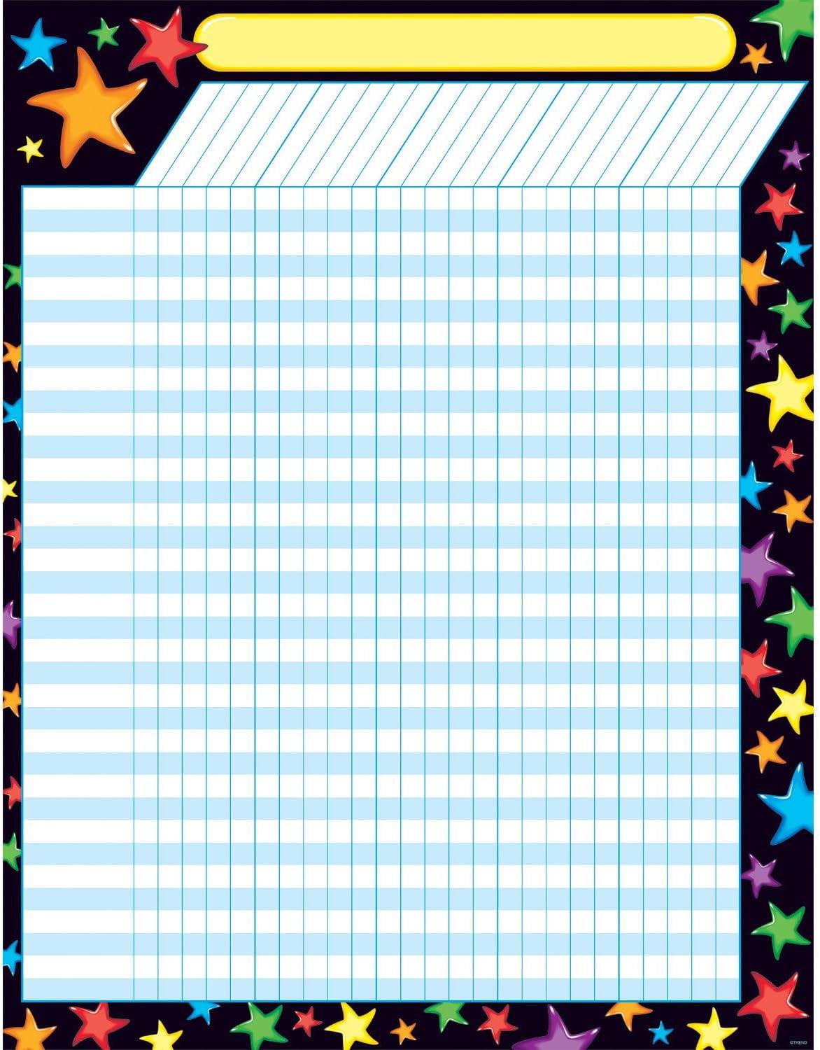 Trend Gel Stars Incentive Chart, Classroom Decor, 17" x 22" - Walmart.com