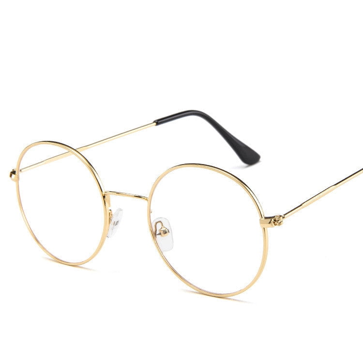 Adult Flat Spectacles Metal Frame Trend Glasses Frame Universal Fit Eye ...