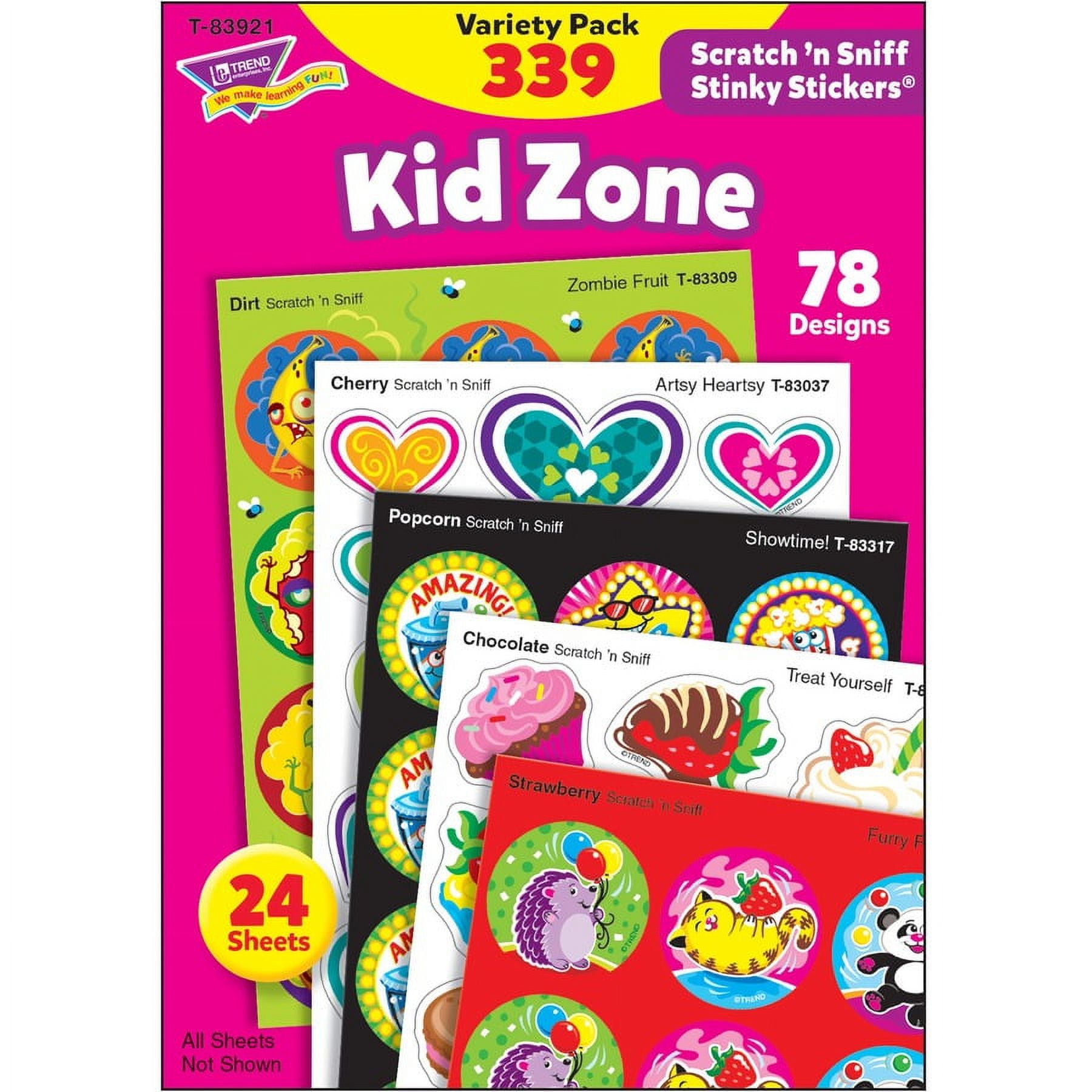 Trend Kid Zone Scratch 'n Sniff Stinky Stickers - Acid-free, Non-toxic ...