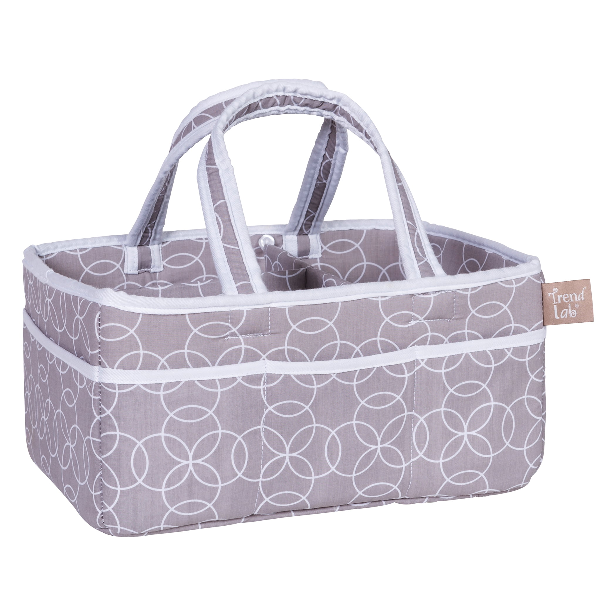Trend Lab Circles Gray Storage, Diaper Caddy - Walmart.com