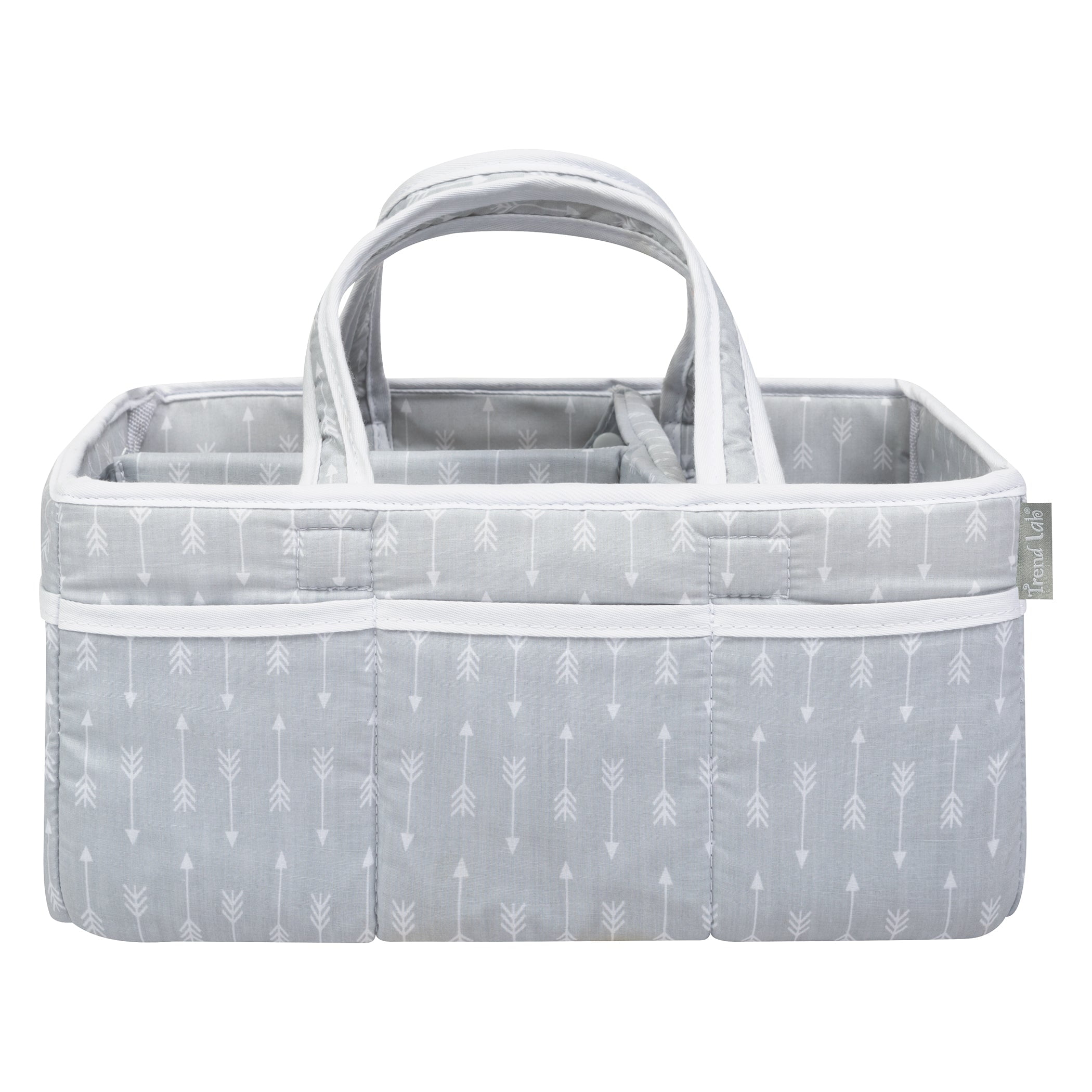 Trend Lab Gray and White Arrows Diaper Storage Caddy - Walmart.com
