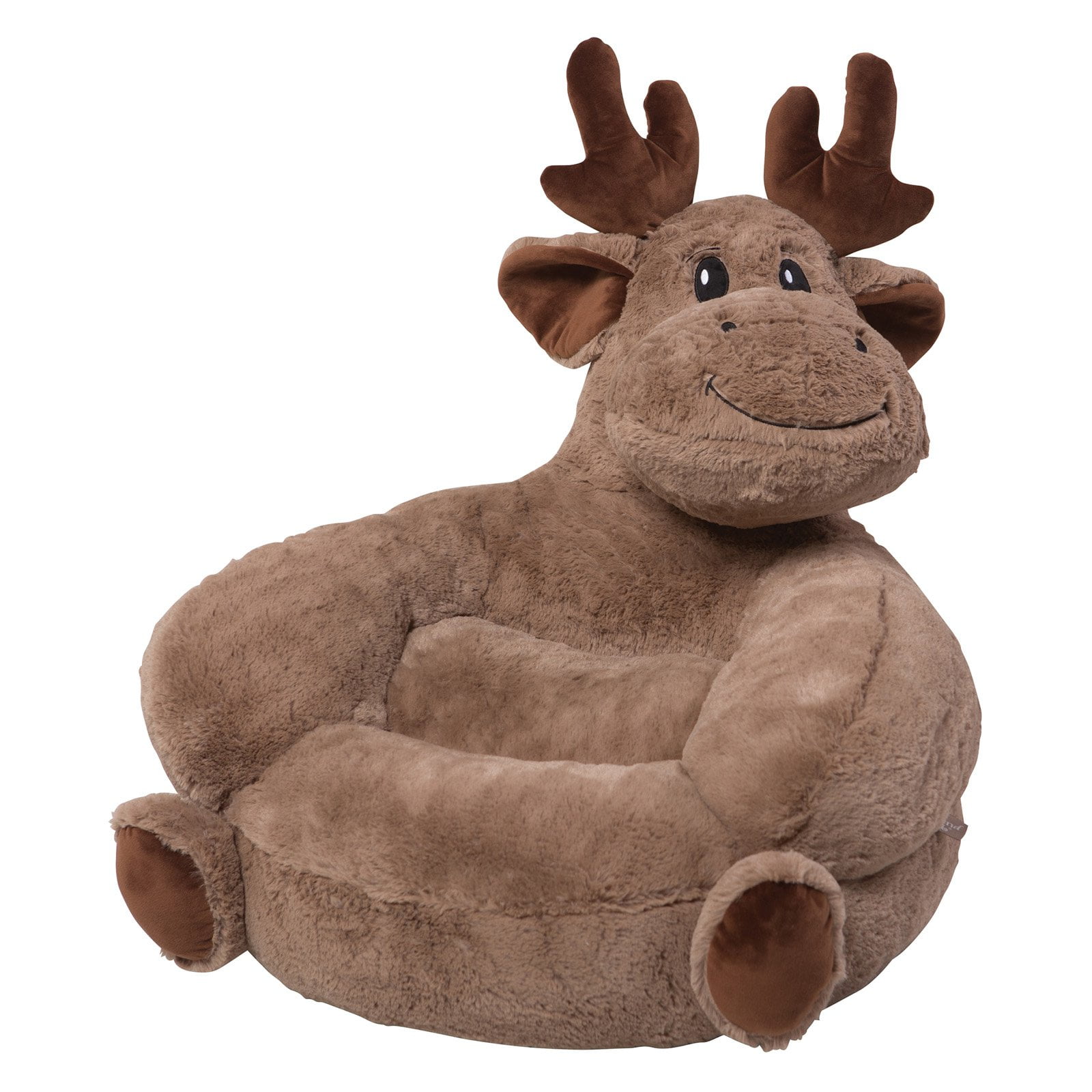 Trend Lab Toddler Plush Brown Moose Character Chair - Walmart.com