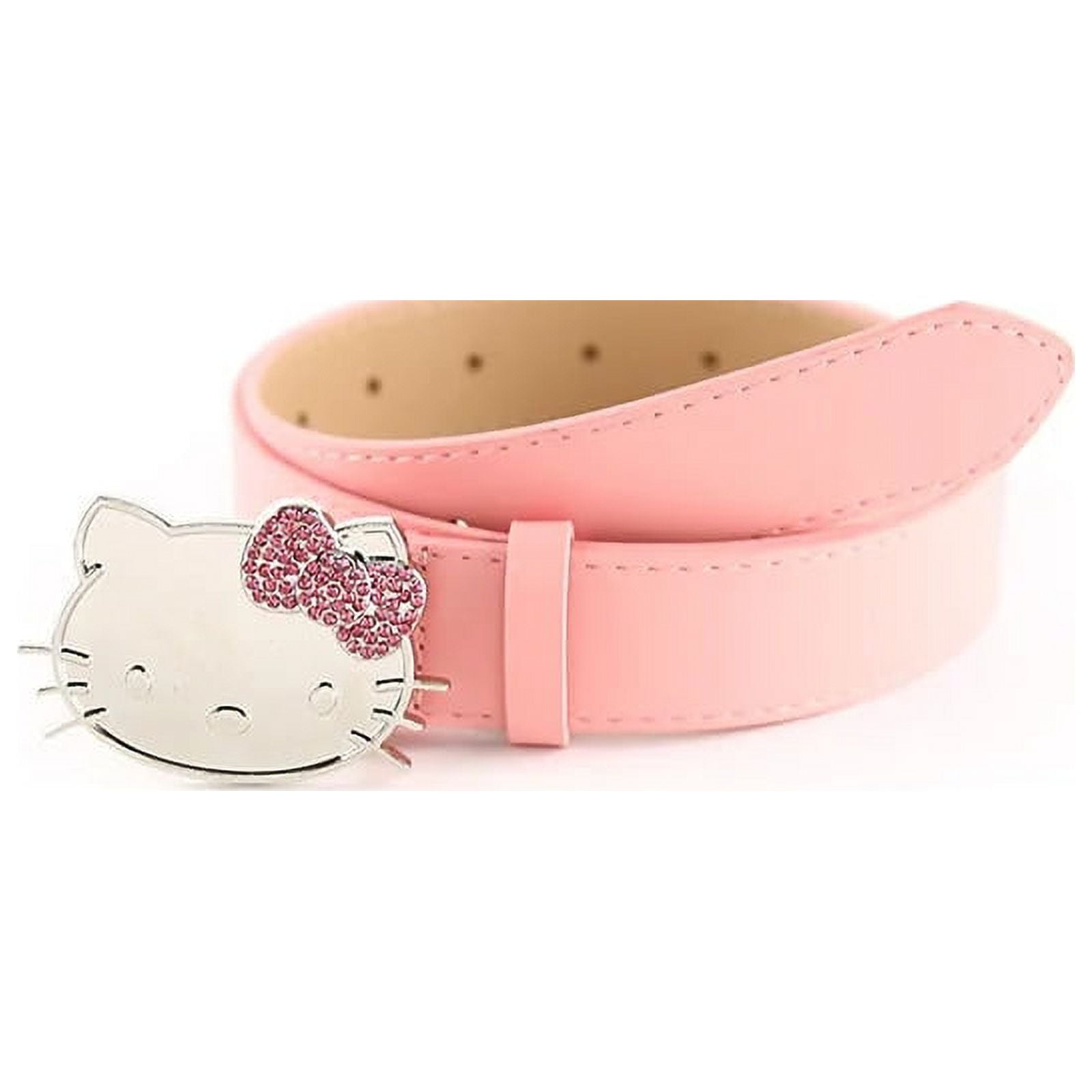 Trend Summer New Sanrio Hello Kitty Rhinestone Buckle Buckle Head Belt ...
