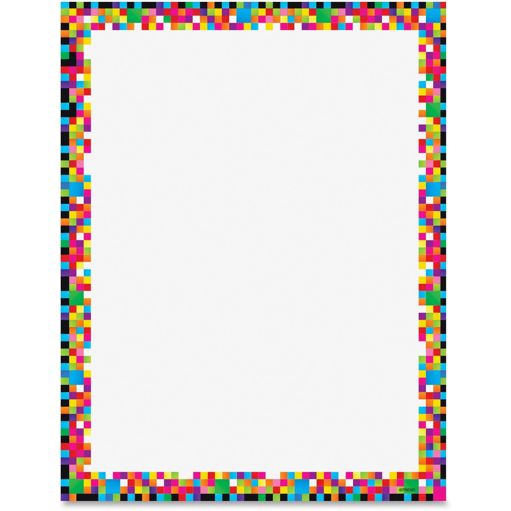 Trend, TEP11460, Pixels Design Printer Paper, 50 / Pack, Multicolor ...