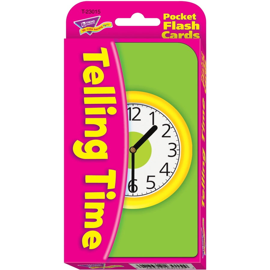 Trend, TEP23015, Telling Time Flash Cards, 56 / Box - Walmart.com