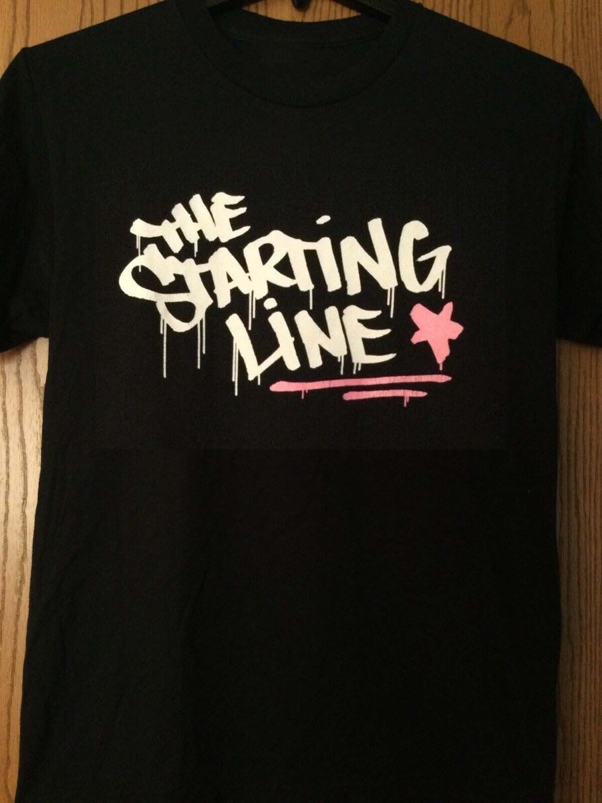 Trend The Starting Line Band Black Cotton Full Size Shirt - Walmart.com