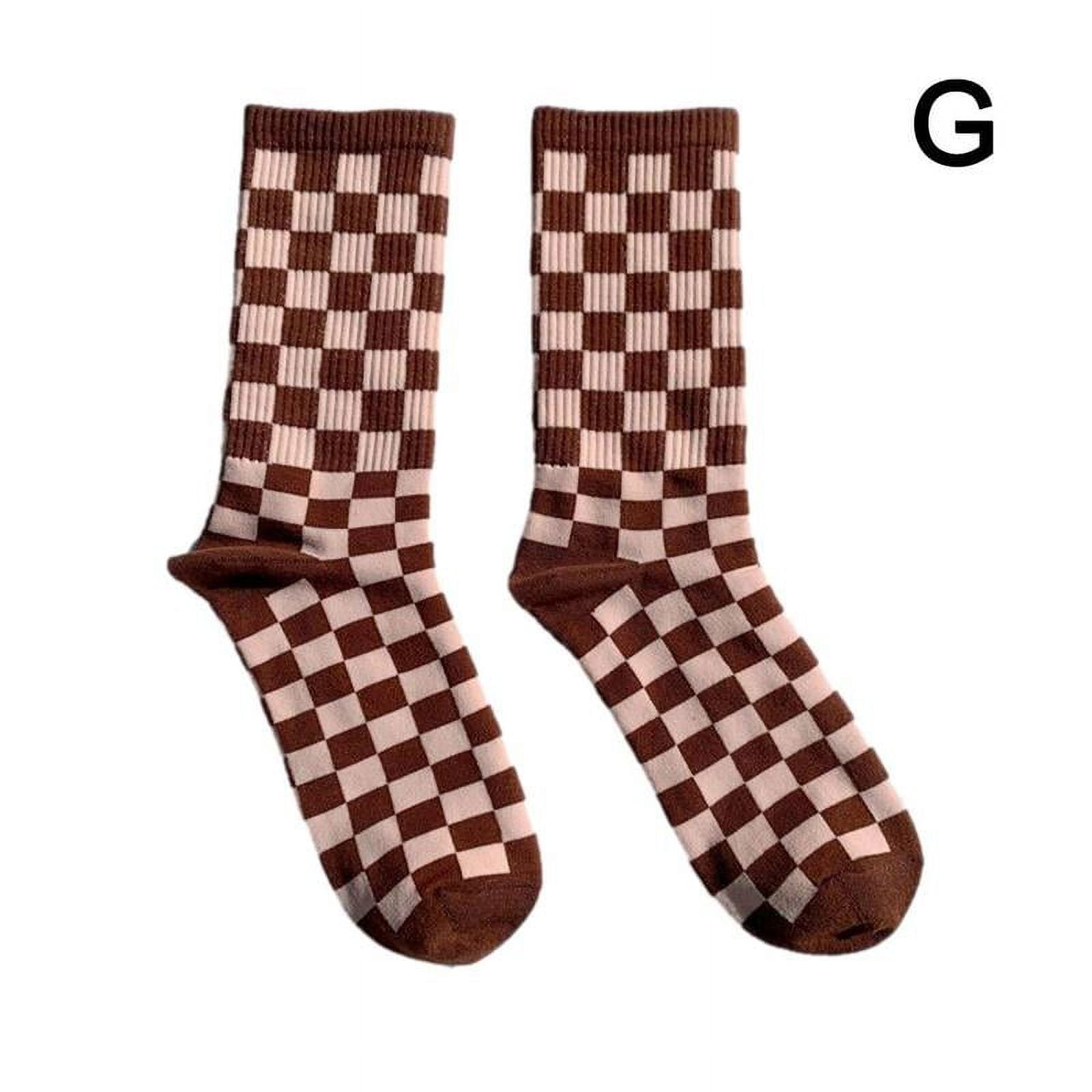Trend Women Checkerboard Socks Checkered Socks Men Hop Socks Unisex Hip ...