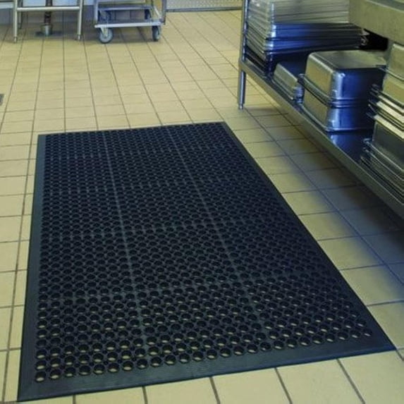 TrendMallOasis Commercial Rubber Drainage Mat, Non-Slip Anti-Fatigue ...