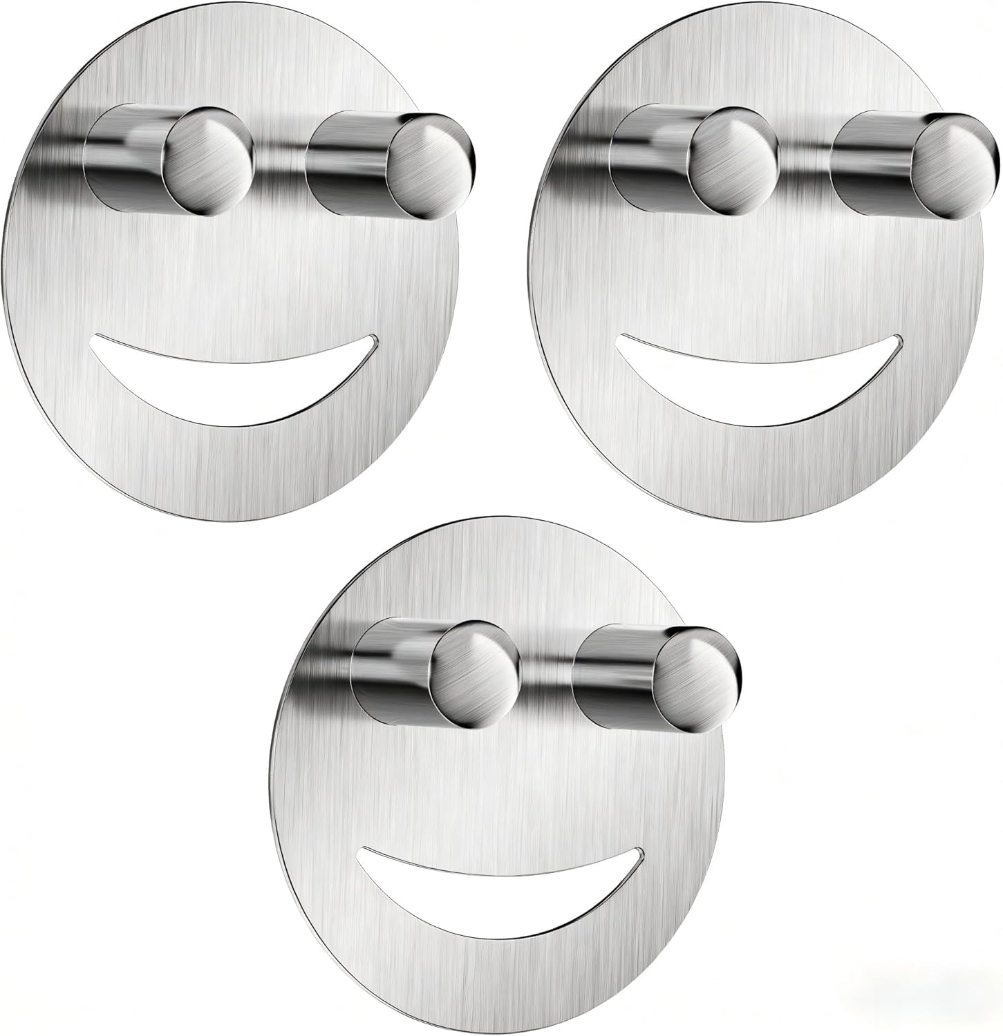 TrendMallOasis Suction Mount Smiley Shaped Metal Sponge Caddy, Polished ...