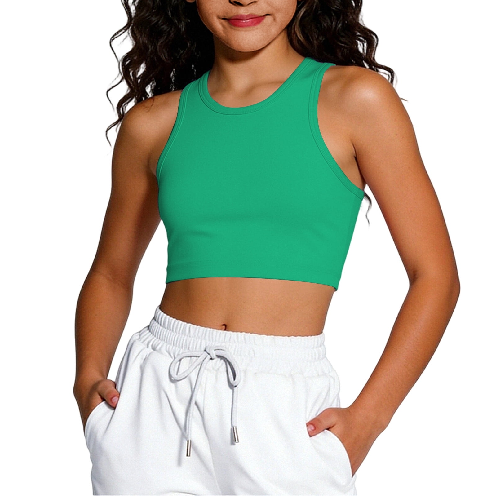 TrendOFT Athletic Tank Tops Kids Athletic Tank Solid Color Sleeveless ...