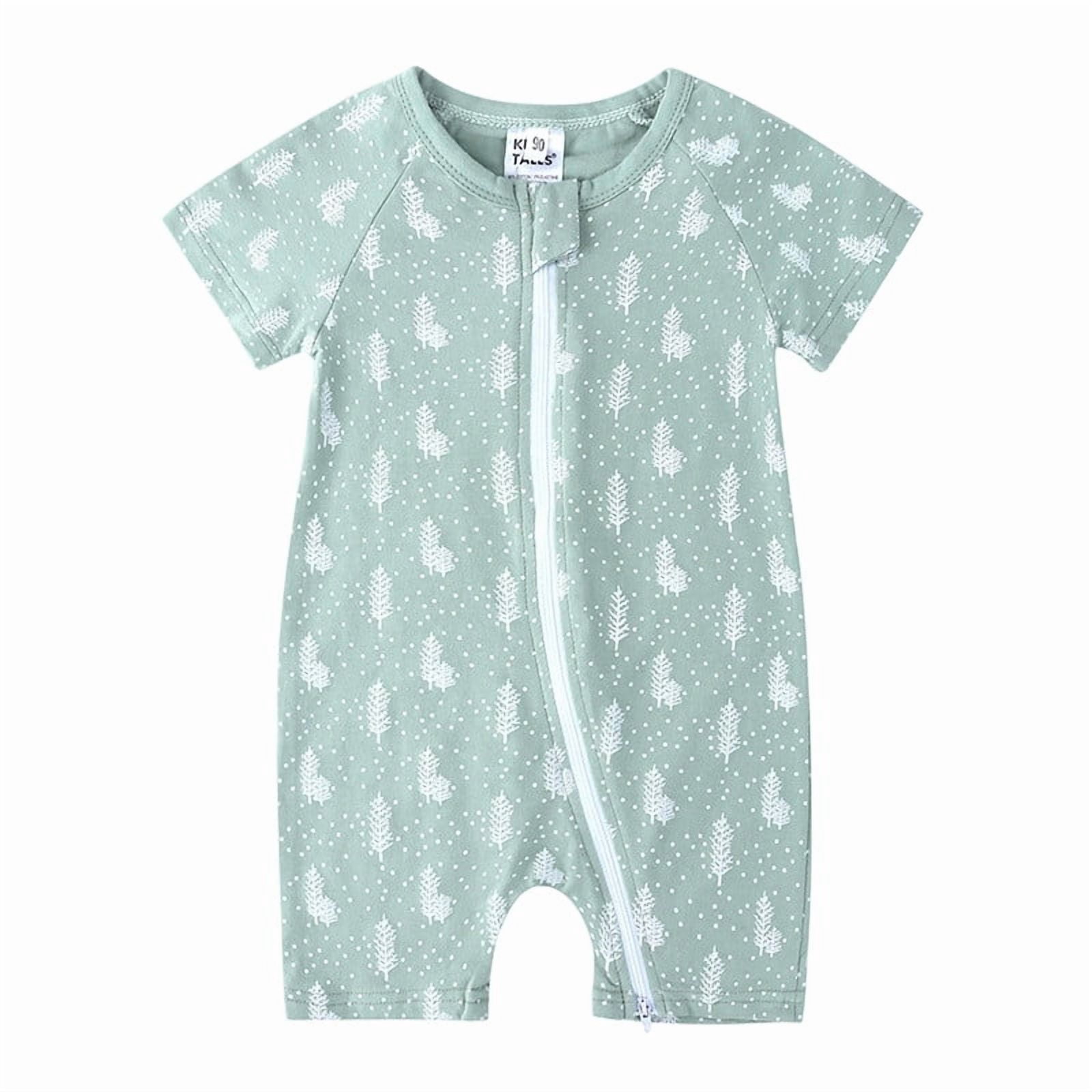 TrendOFT Baby Rompers Newborn Summer Short Sleeve Double Zipper Lion ...