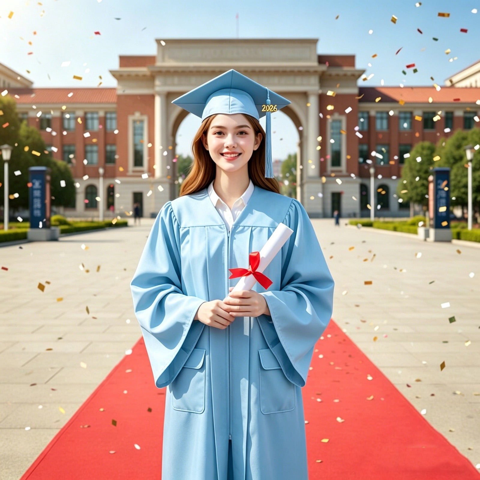 TrendOFT Graduation Gowns Adult Matte Woven Pocketed Academic Robe ...
