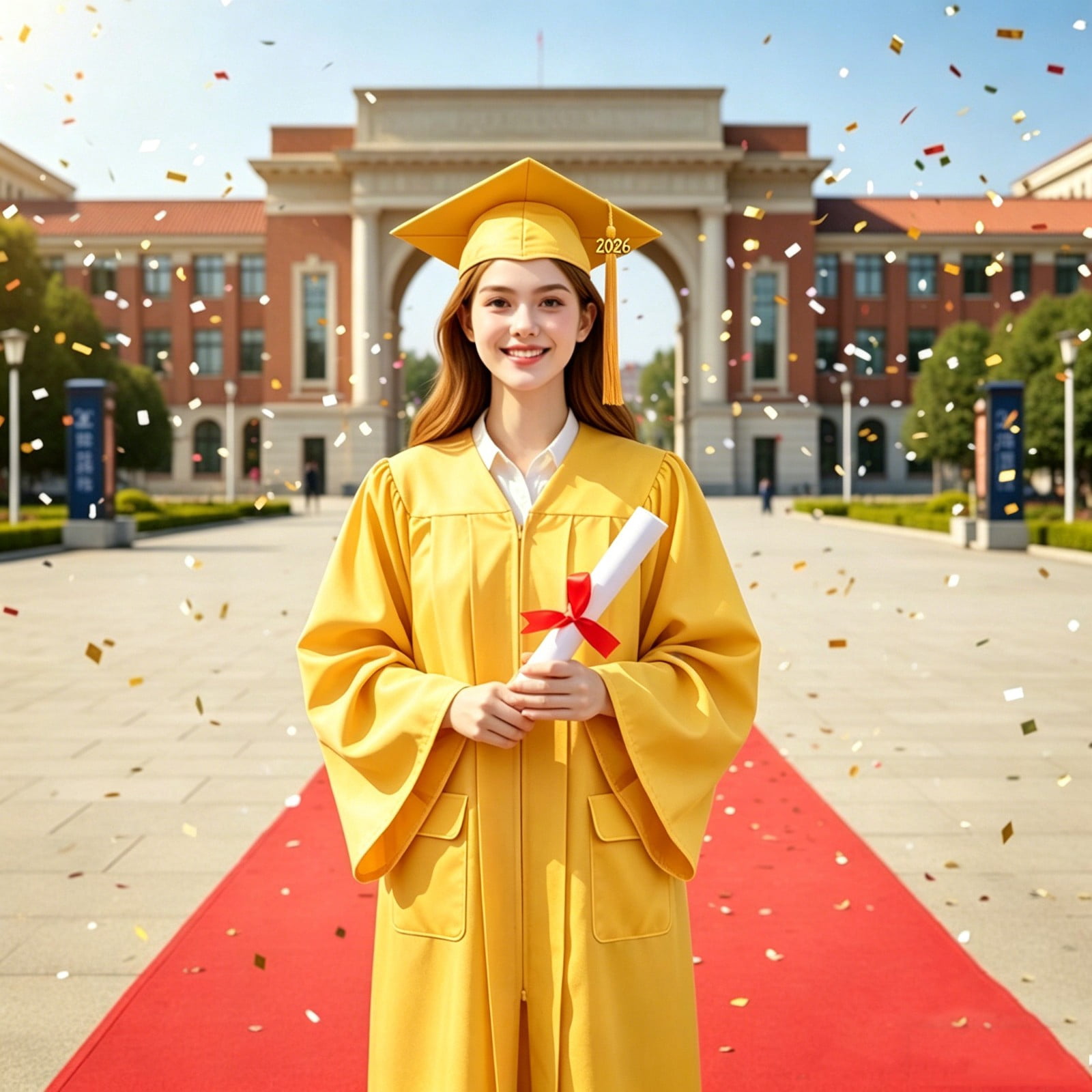 TrendOFT Graduation Gowns Adult Matte Woven Pocketed Academic Robe ...