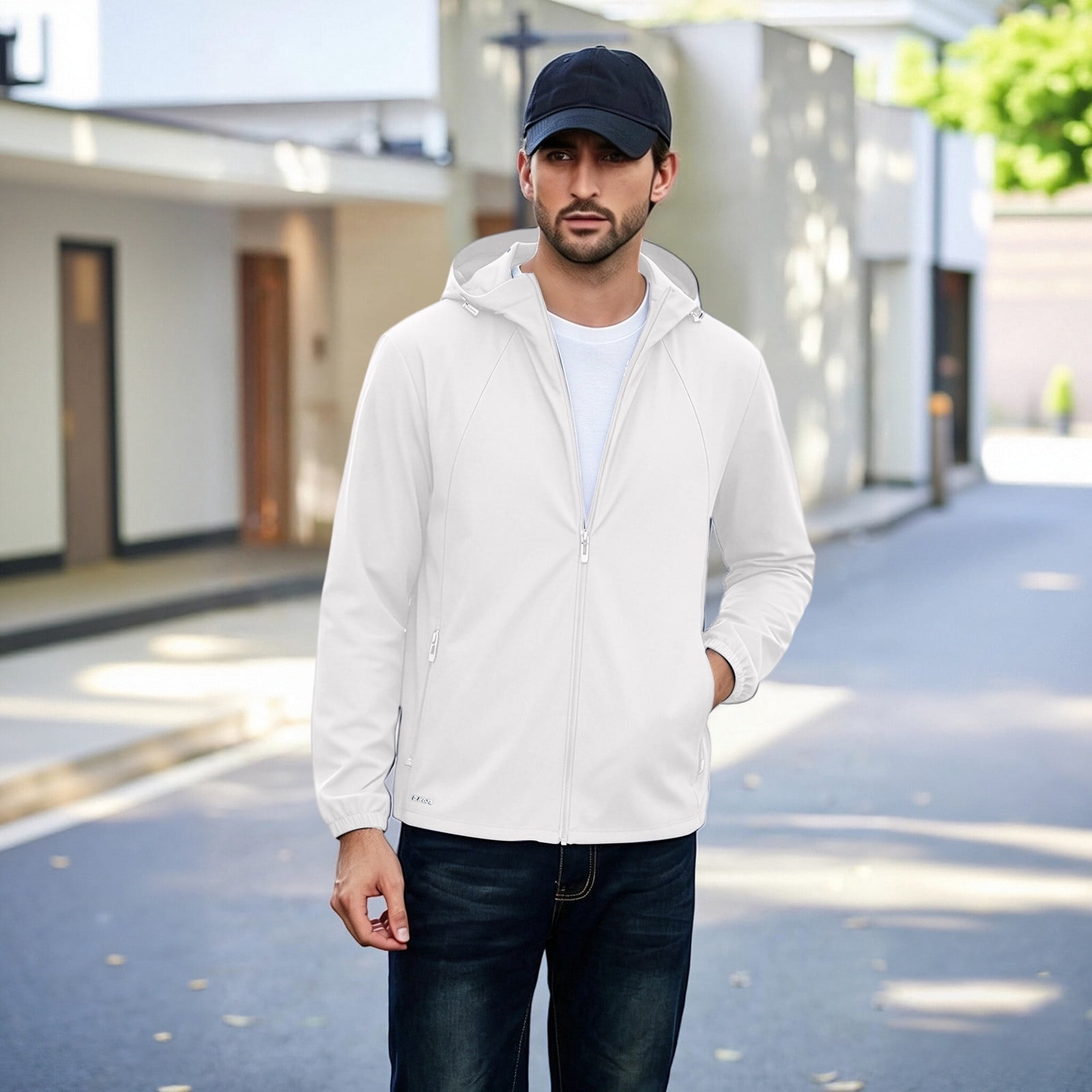 TrendOFT Sun Protection Clothing Men Sun Protection Jacket UPF 100+ Ice ...