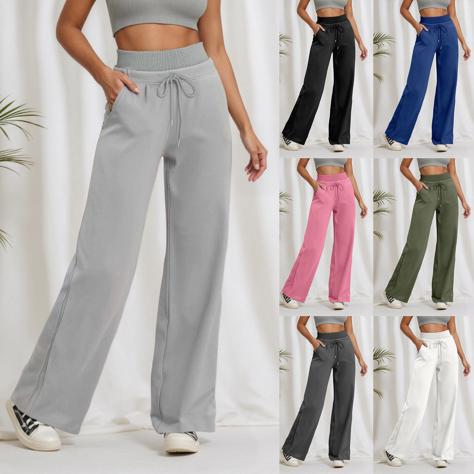 TrendOFT Womens Sweatpants 2025 Fall Baggy Wide Leg Sweatpant Soft ...