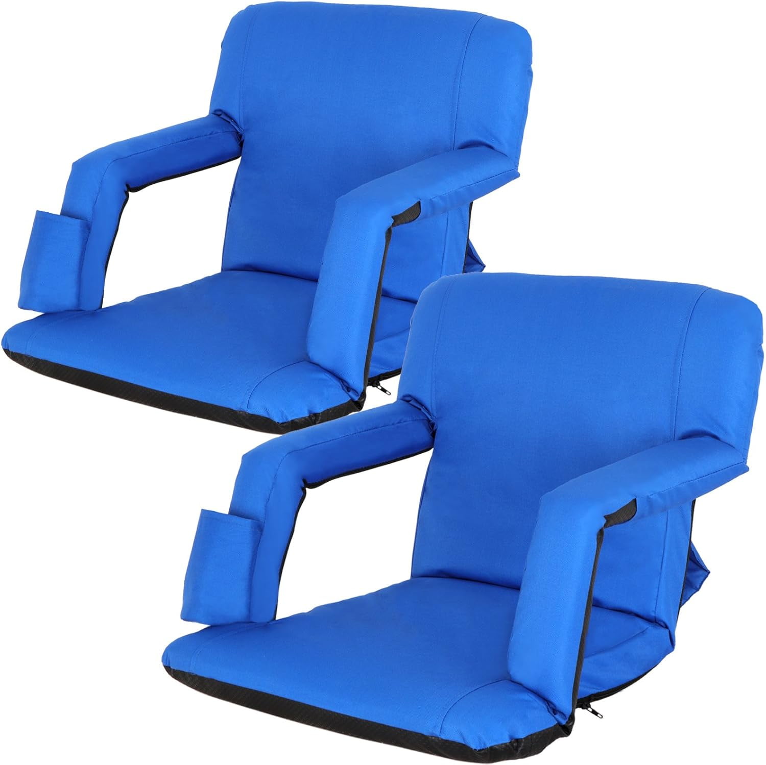 TrendSage 2-Pack Stadium Seat Chair Bleacher Seats 5-Reclining ...
