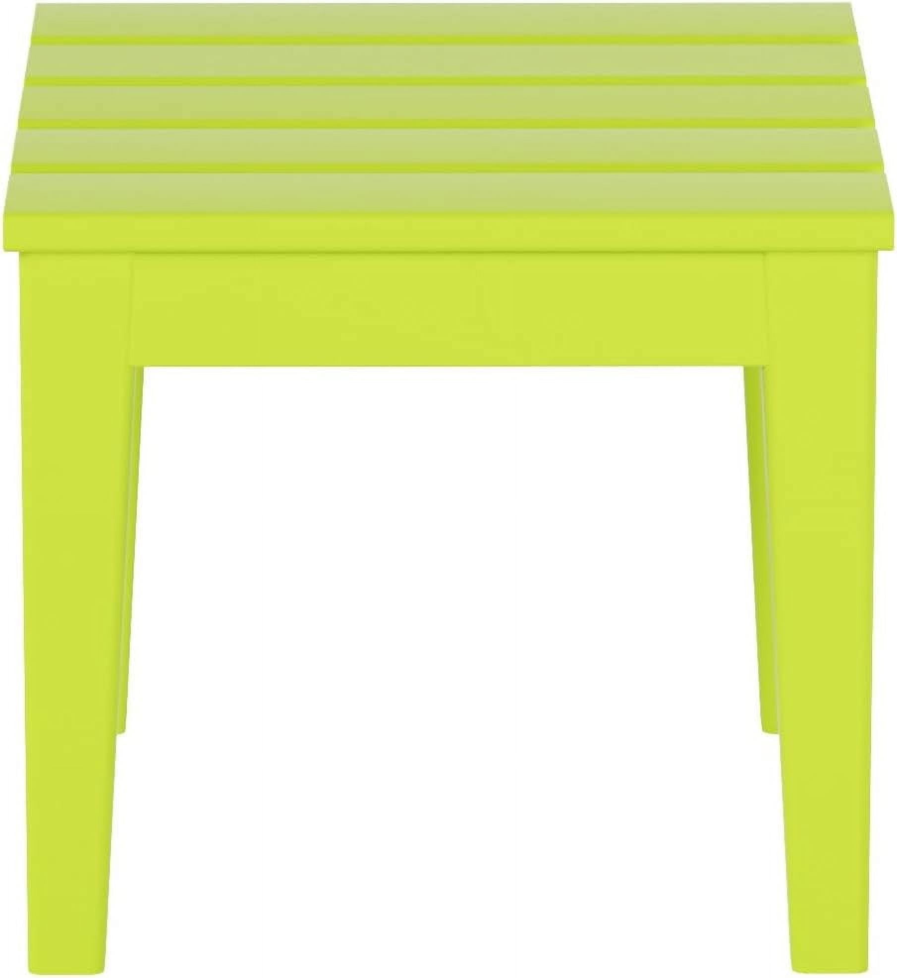 TrendSage Ashore Outdoor Patio Modern Adirondack Side Table, Weathered ...