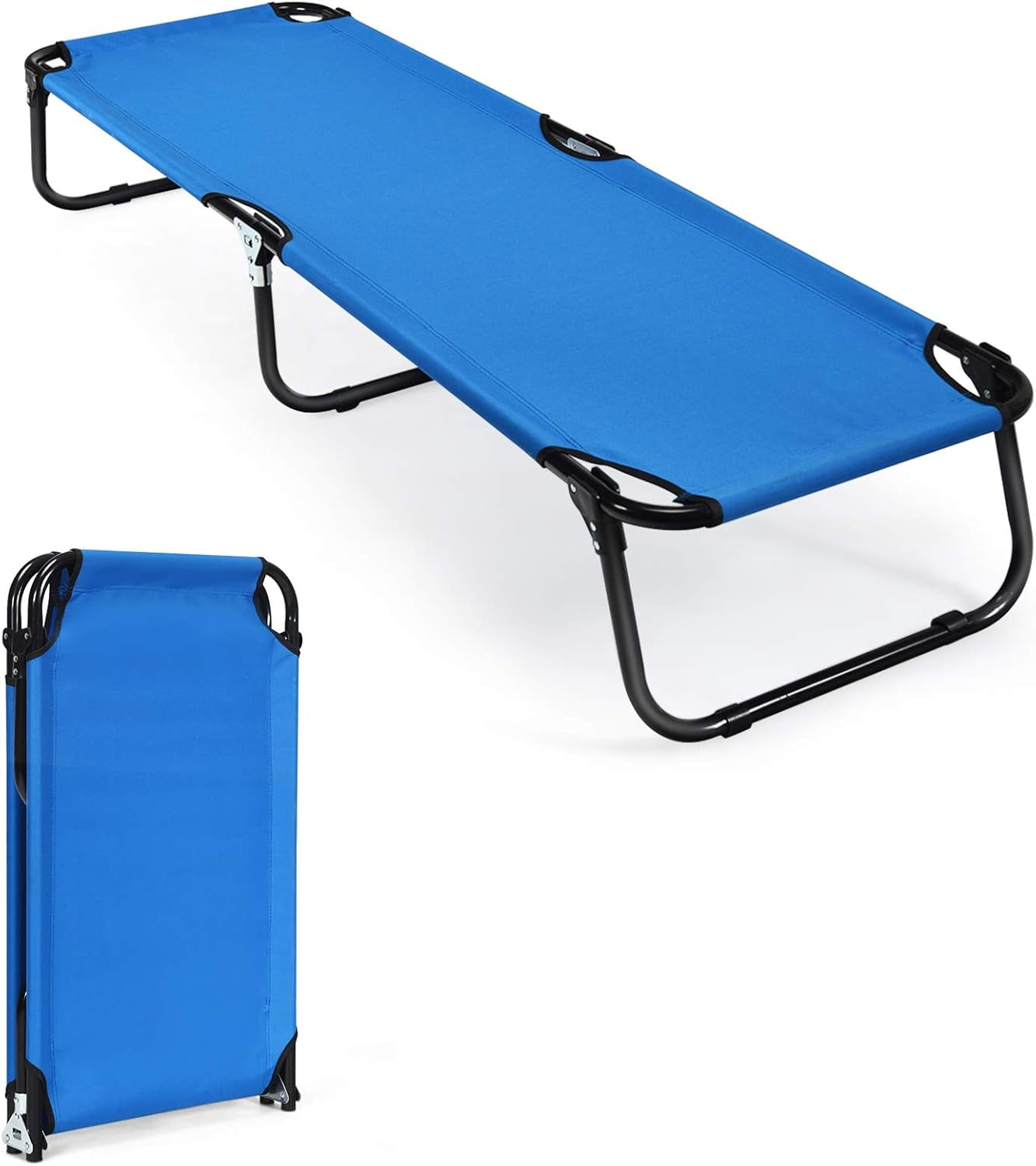 TrendSage Camping Cot, 330 LBS Folding Cot for Sleeping, Easy Set Up ...