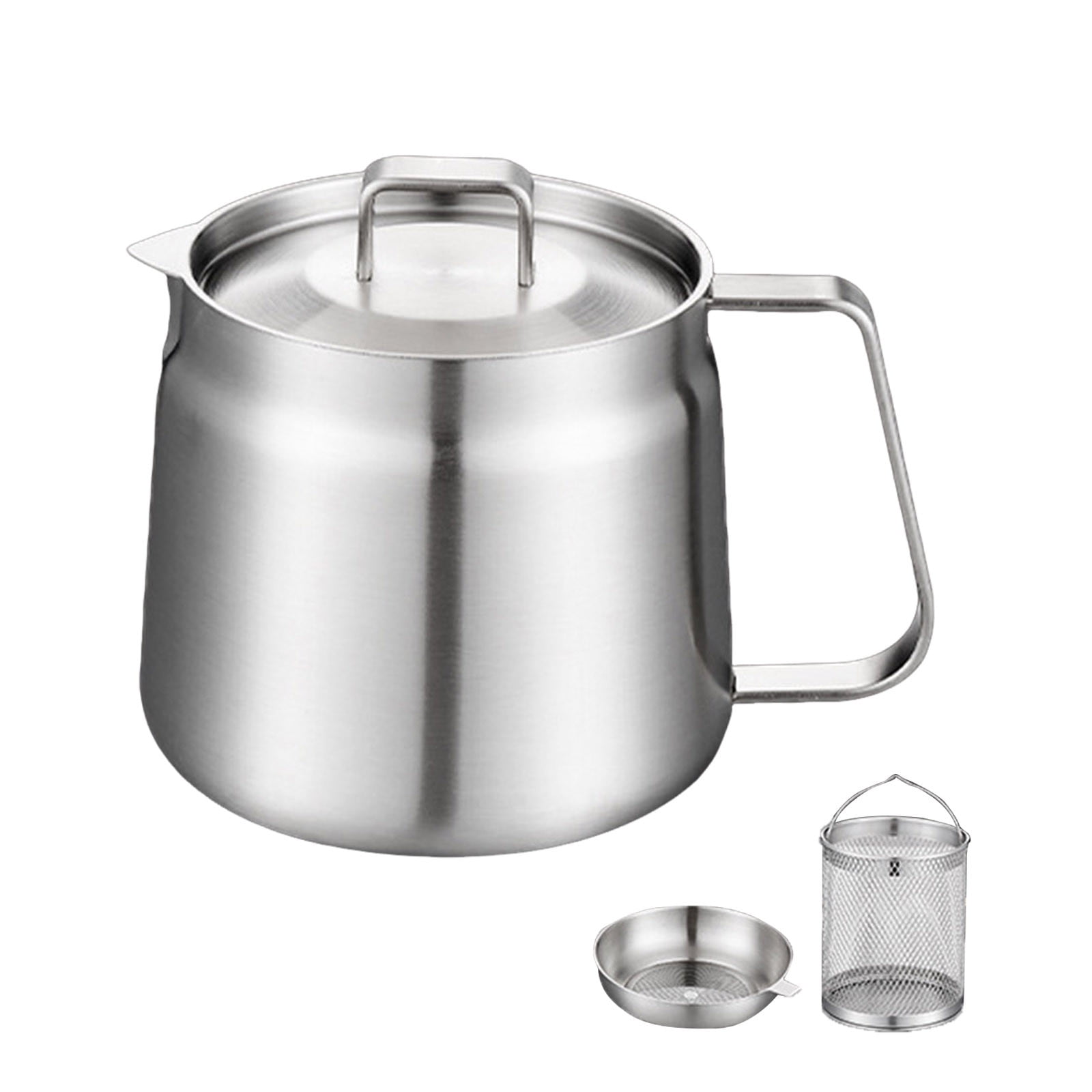 TrendTide Stainless Steel 304 Oil Filter PotLarge Capacity Kitchen Oil ...