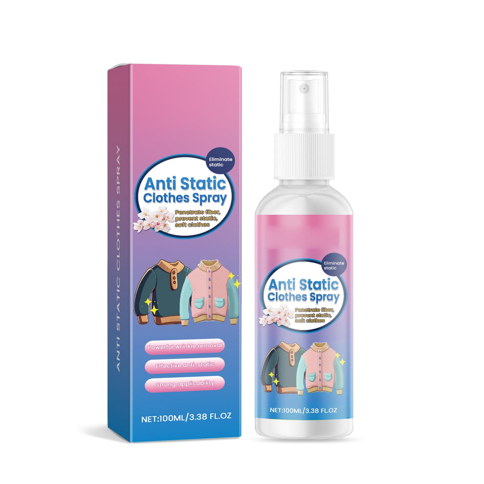 TrendTide Static Clothes Spray Fast Static Elimination For Smooth ...