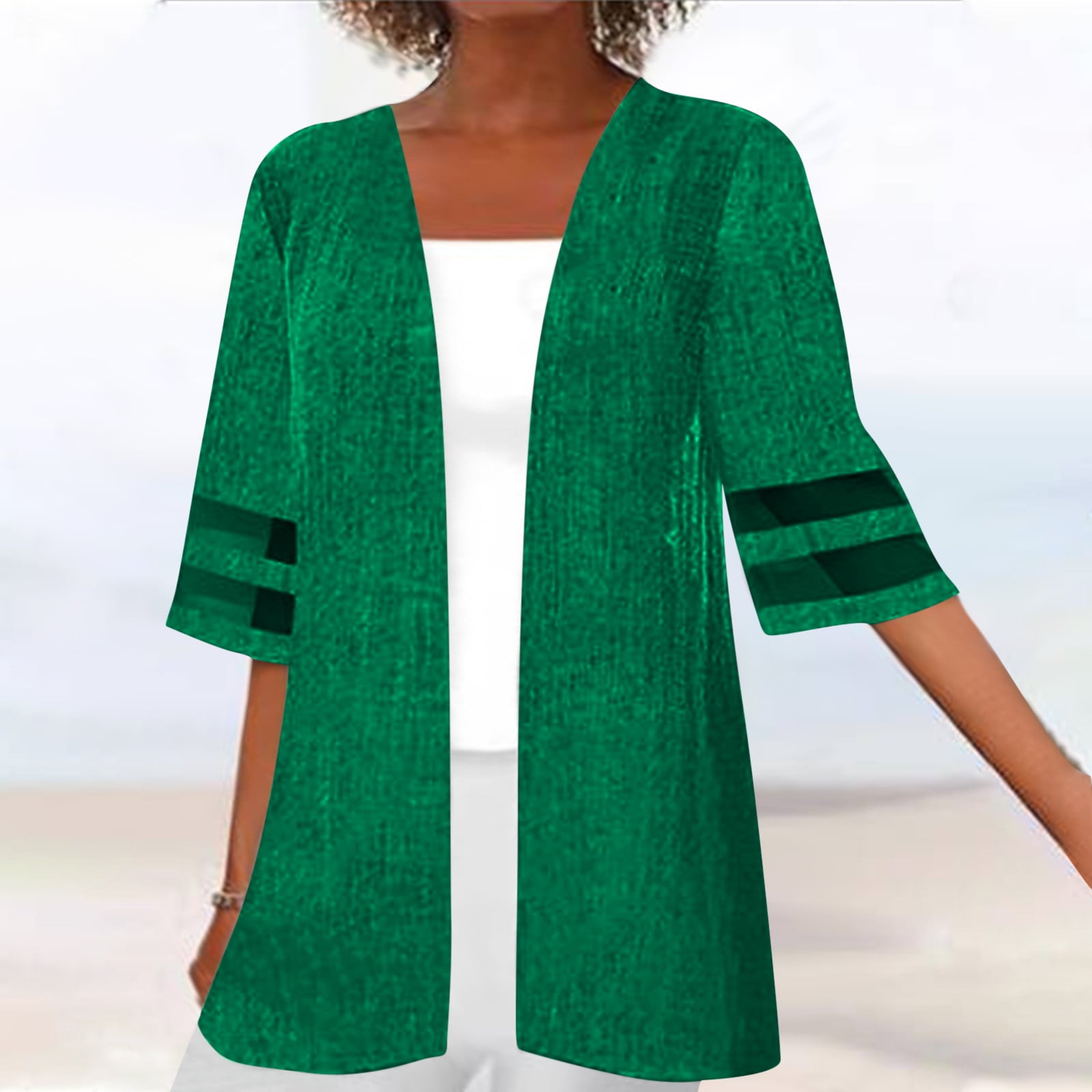 TrendVibe365 Cardigan for Women 2023 Trendy Lightweight Puff Sleeve ...