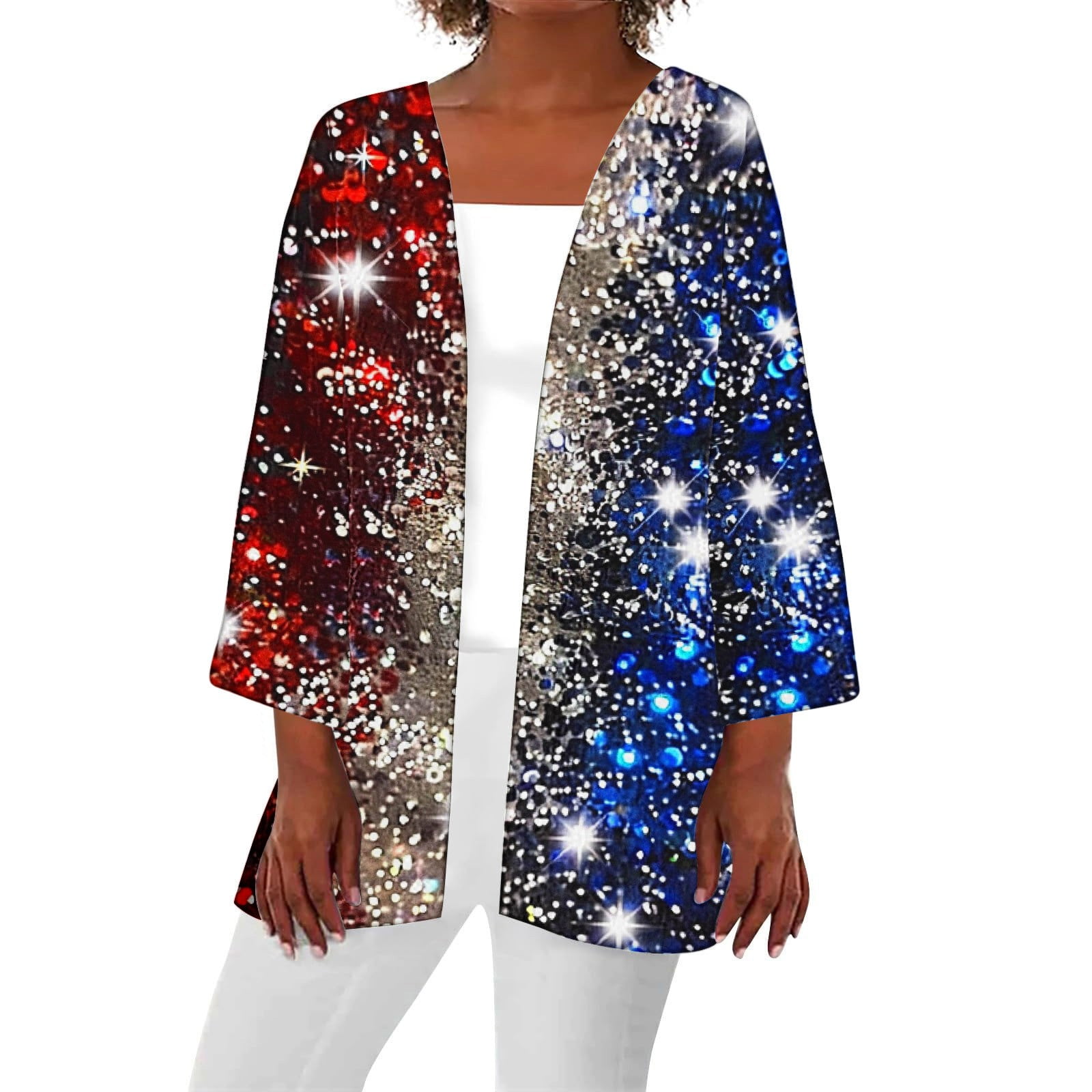 successthop Lightweight Cardigans for Women Summer Open Front 3/4 ...