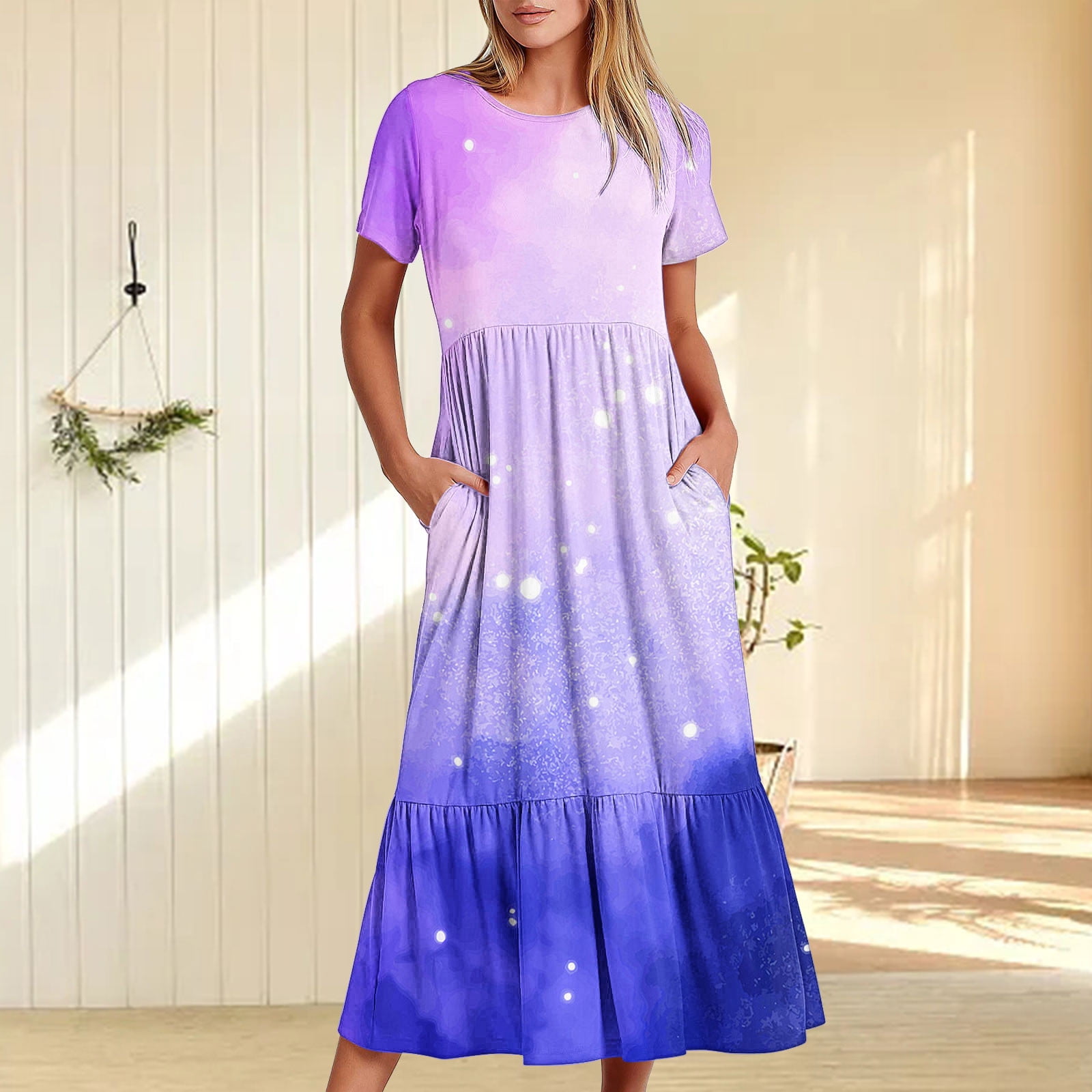 TrendVibe365 Summer Dresses for Women 2024 Bohemian Gradient Tiered ... TrendVibe365 Summer Dresses for Women 2024 Bohemian Gradient Tiered ...