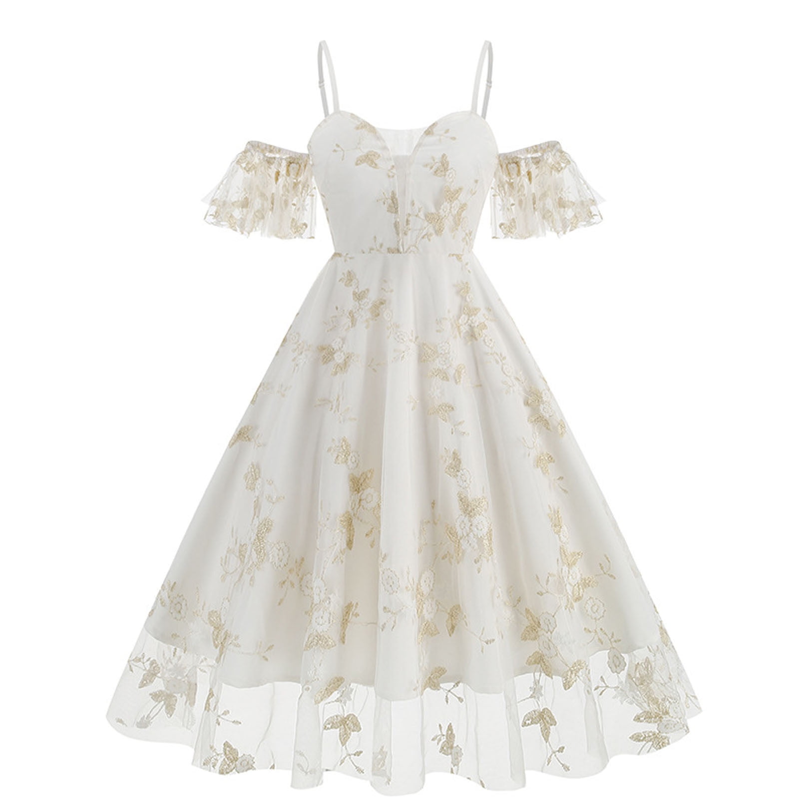 TrendVibe365 Tea Party Dresses for Woman 1950s 50s Retro Vintage Floral ...