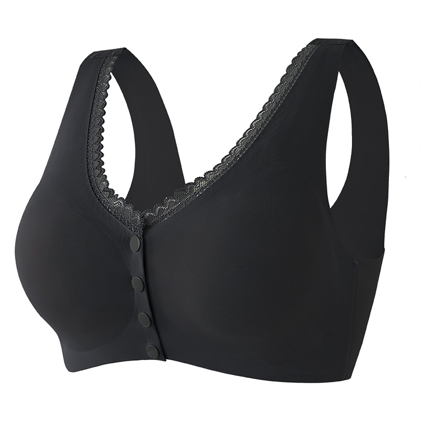 TrendVibe365 Wireless Bras with Support and Lift Womens Lace Trim ...