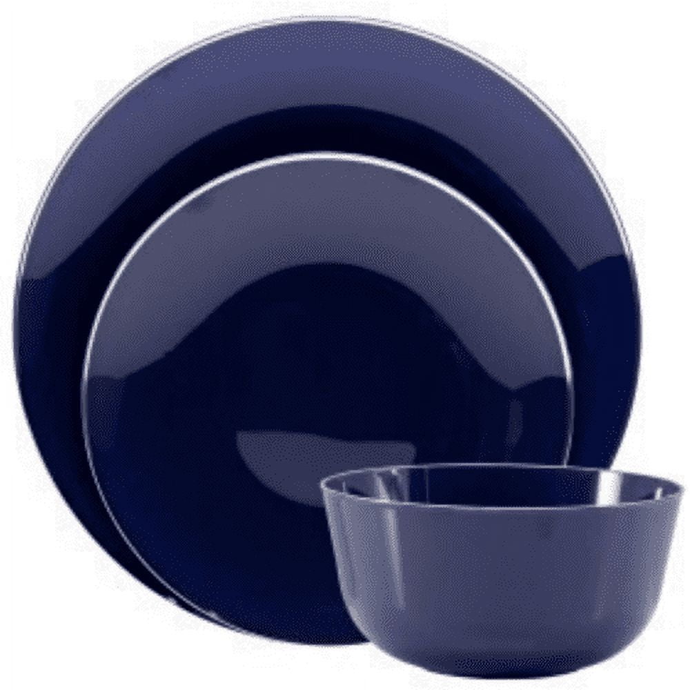 Trendables™ 60 Pack Combo Premium Disposable Plastic Dinner Set - Navy ...