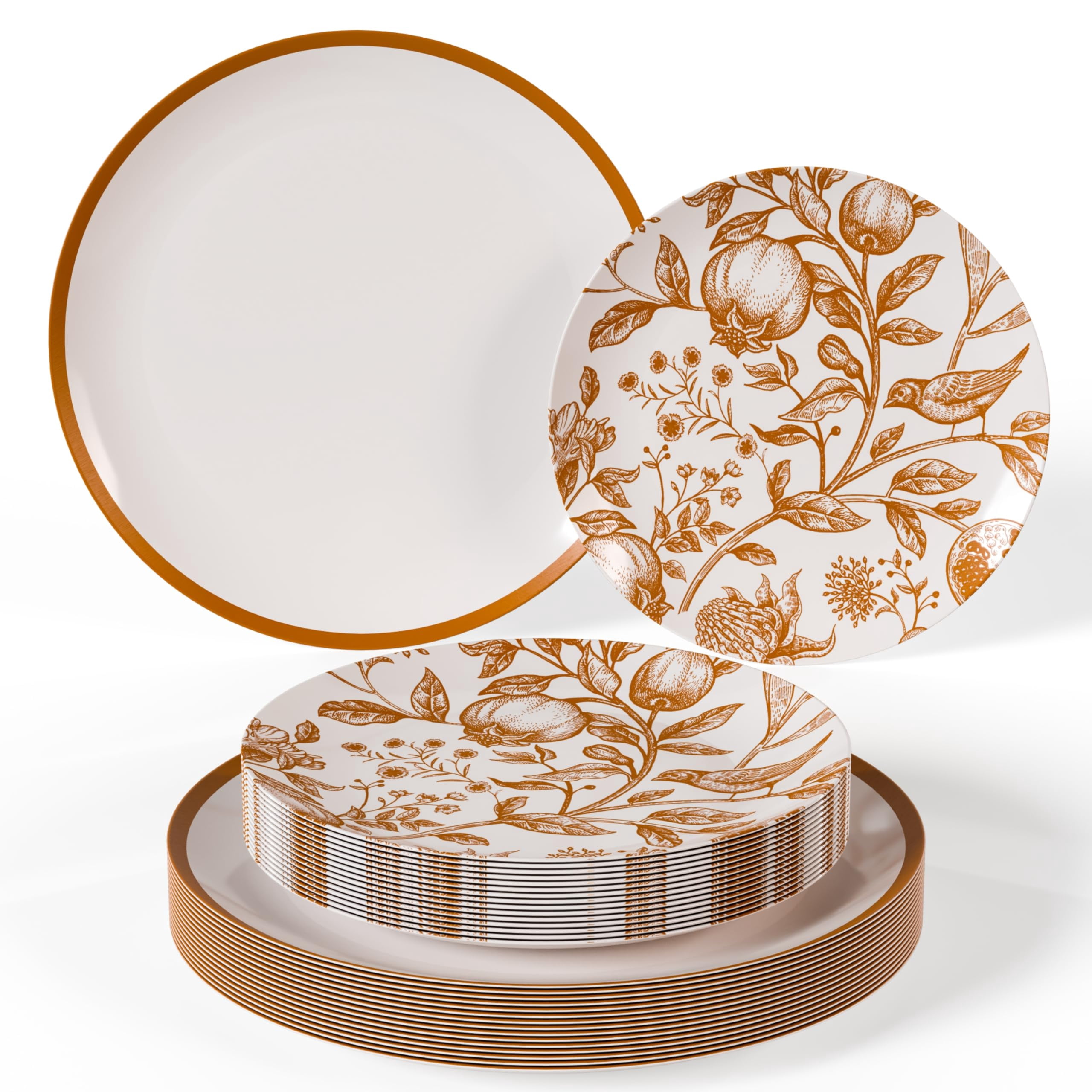 Trendables 80 Piece Plastic MMF7 Disposable Plates Set For Guests I X 8 ...