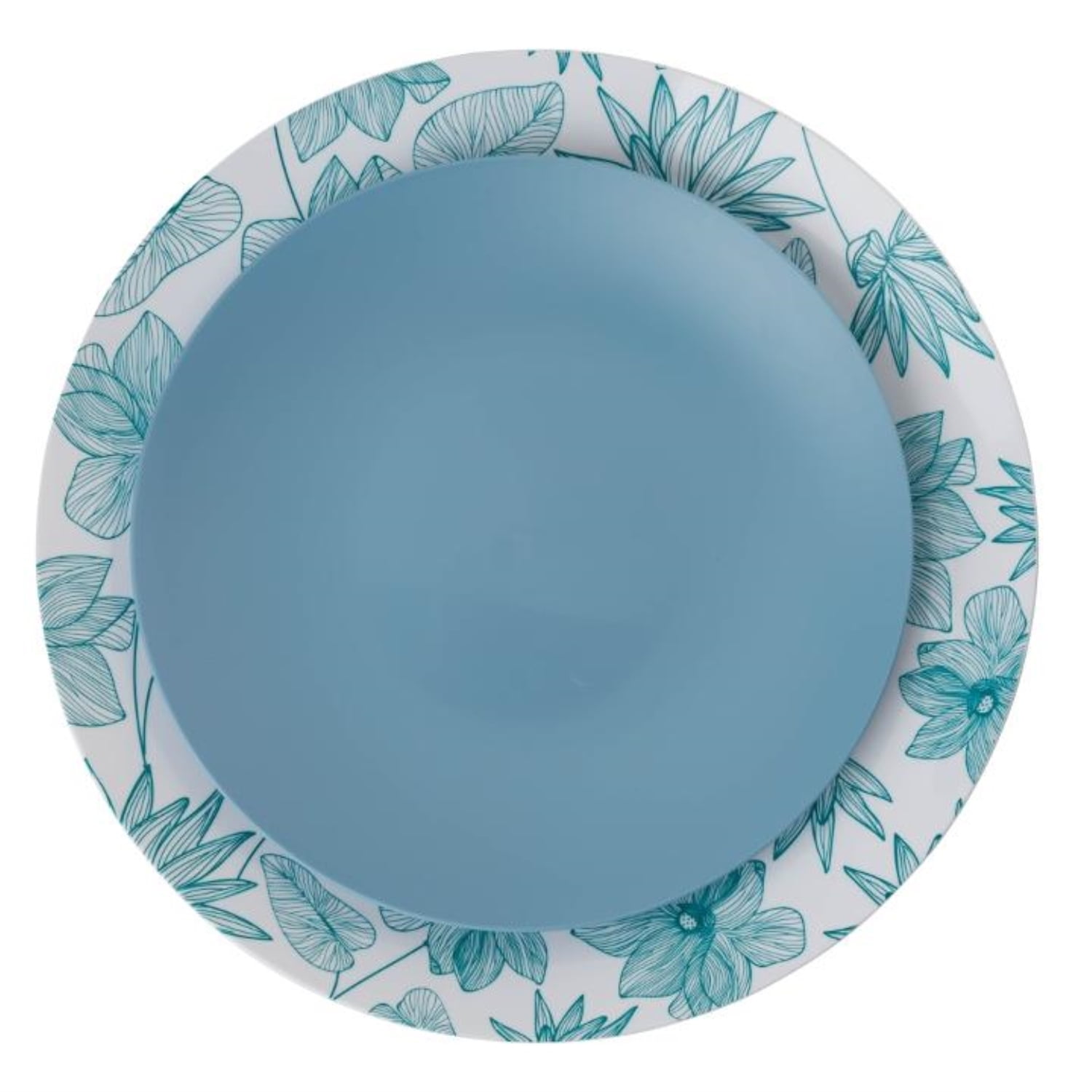 Trendables™ Wedding Dinner Plate Combo set - 20 Disposable Plastic 10 ...