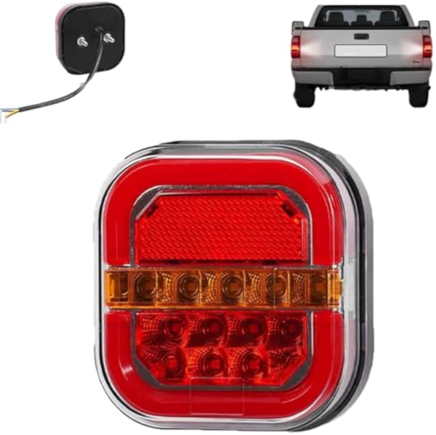 Trendfetchus Wireless Tail Lights, Magnetic LED Trailer Lights Kit ...