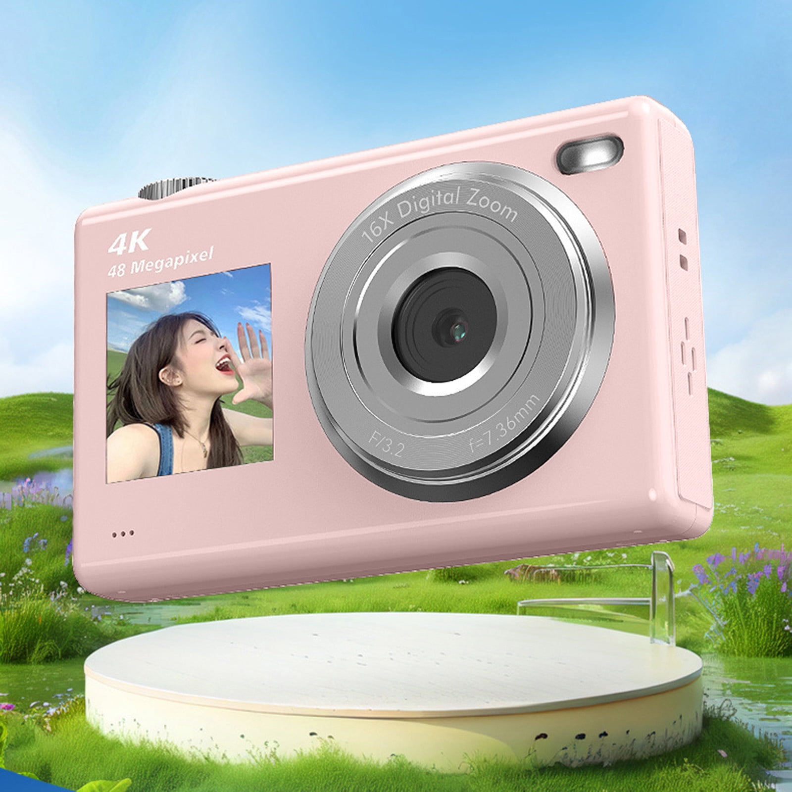 Trending,CCD Student Digital Camera,1080P HD Dual Screen Selfie Camera ...