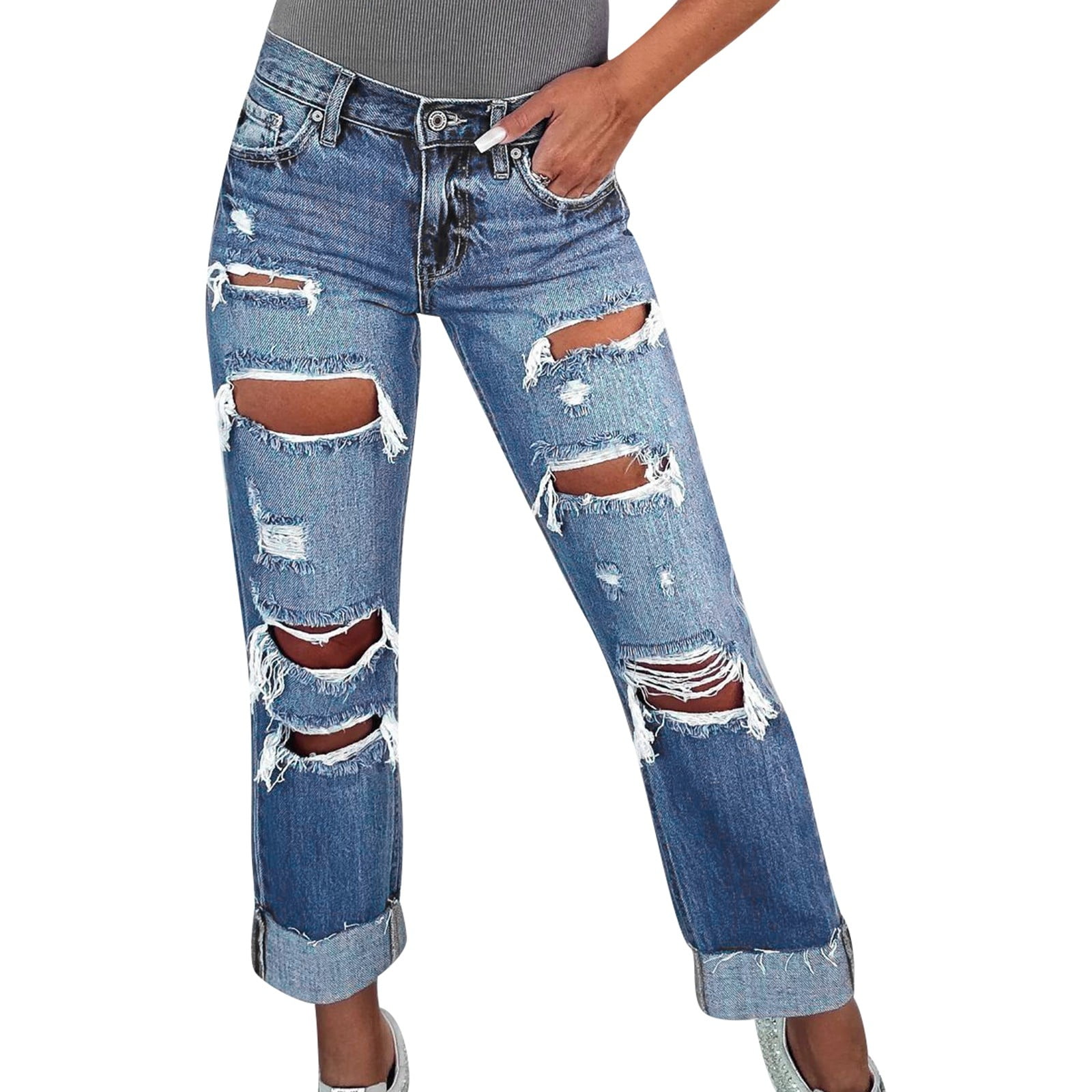 Trending Jeans for Women 2024 Stretchy Y2k Retro Wide Leg Trendy ...