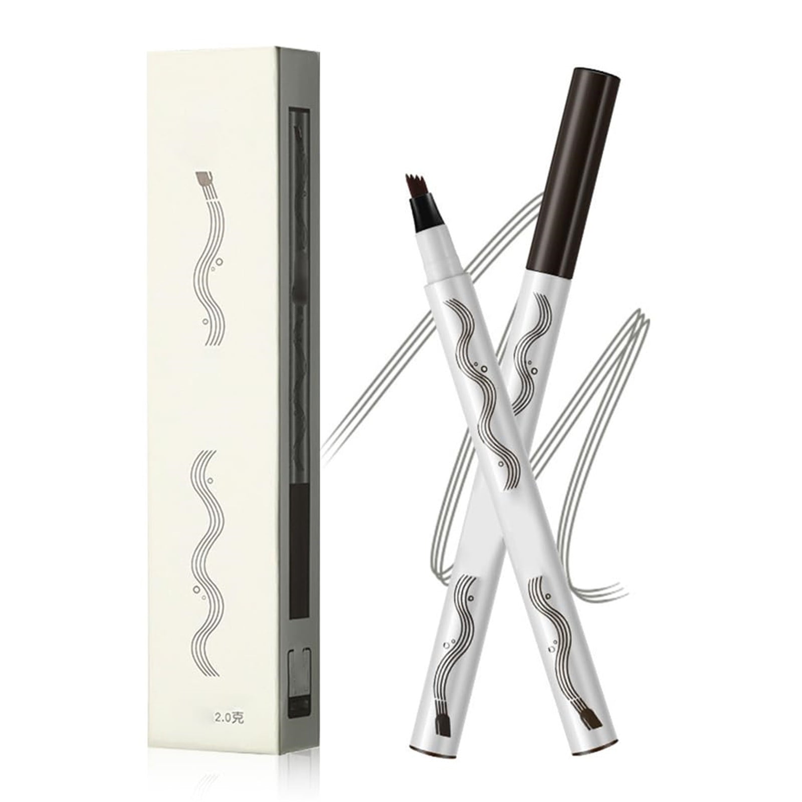 Trending Makeup 2024 2ml 4 Tip Eyebrow Pencil Forked Design Application ...