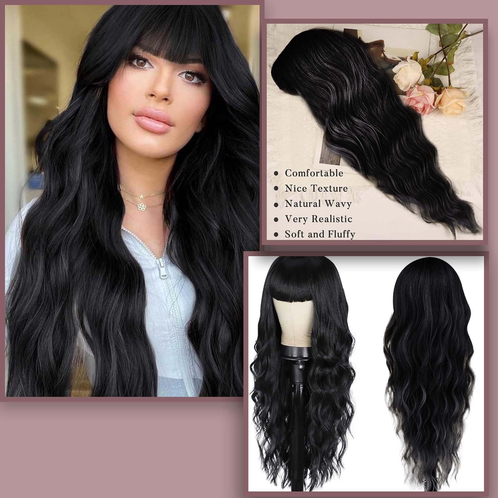 Trending Makeup Products 2024 Black Eye Catching Wig Black Women's Wig ...