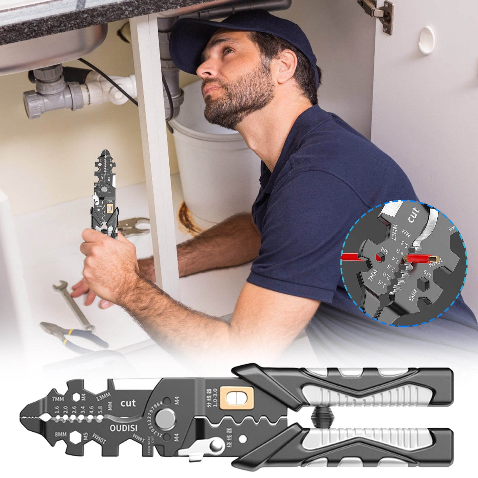 Trending Now, Multifunctional Pliers, Wire Stripper, Stainless Steel ...