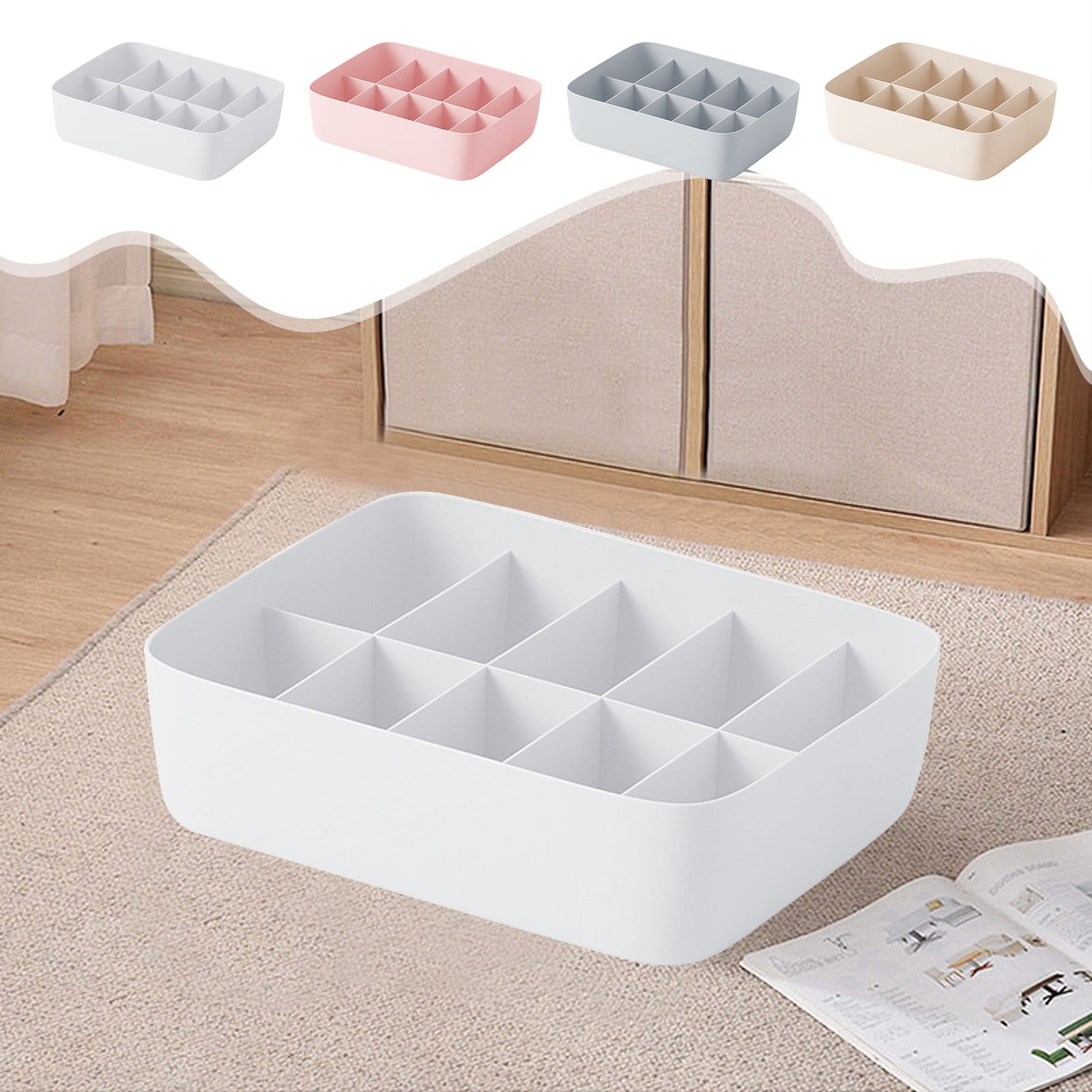 Trending Now, White Plastic Storage Bins, Pantry Organization, 4 ...