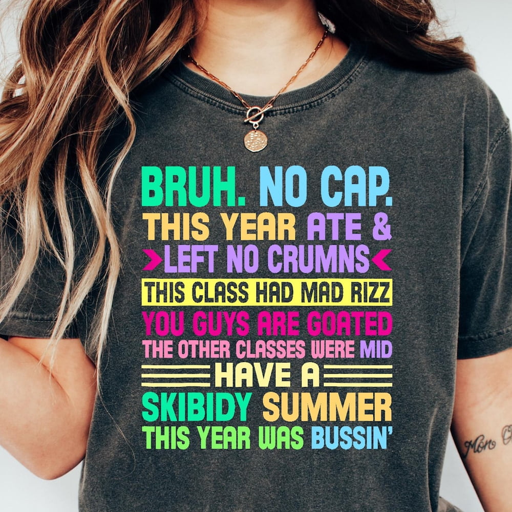 Trending Tee With Bruh No Cap Shirt, Gen A Slang Teacher Shirt, Happy ...
