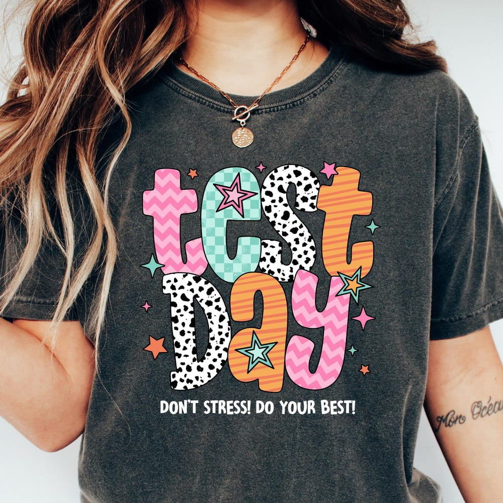 Trending Tee With Teacher Testing Shirt, Motivational Teacher Shirt ...