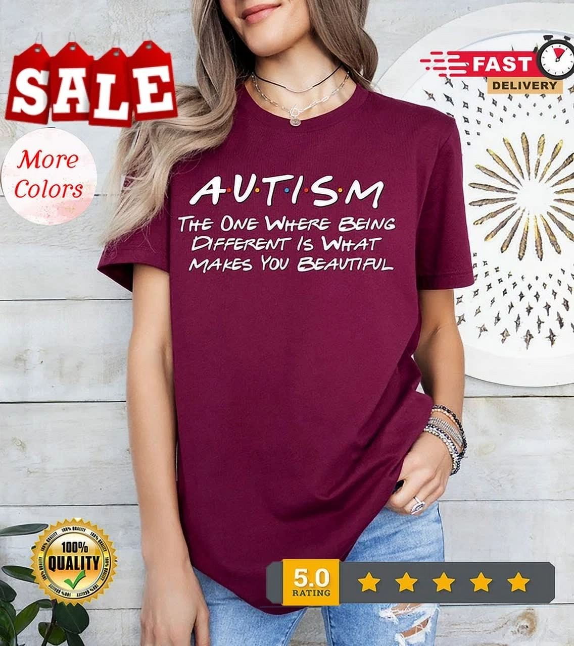 Trending Tee With Autism The One Where Being Different Is What Makes ...