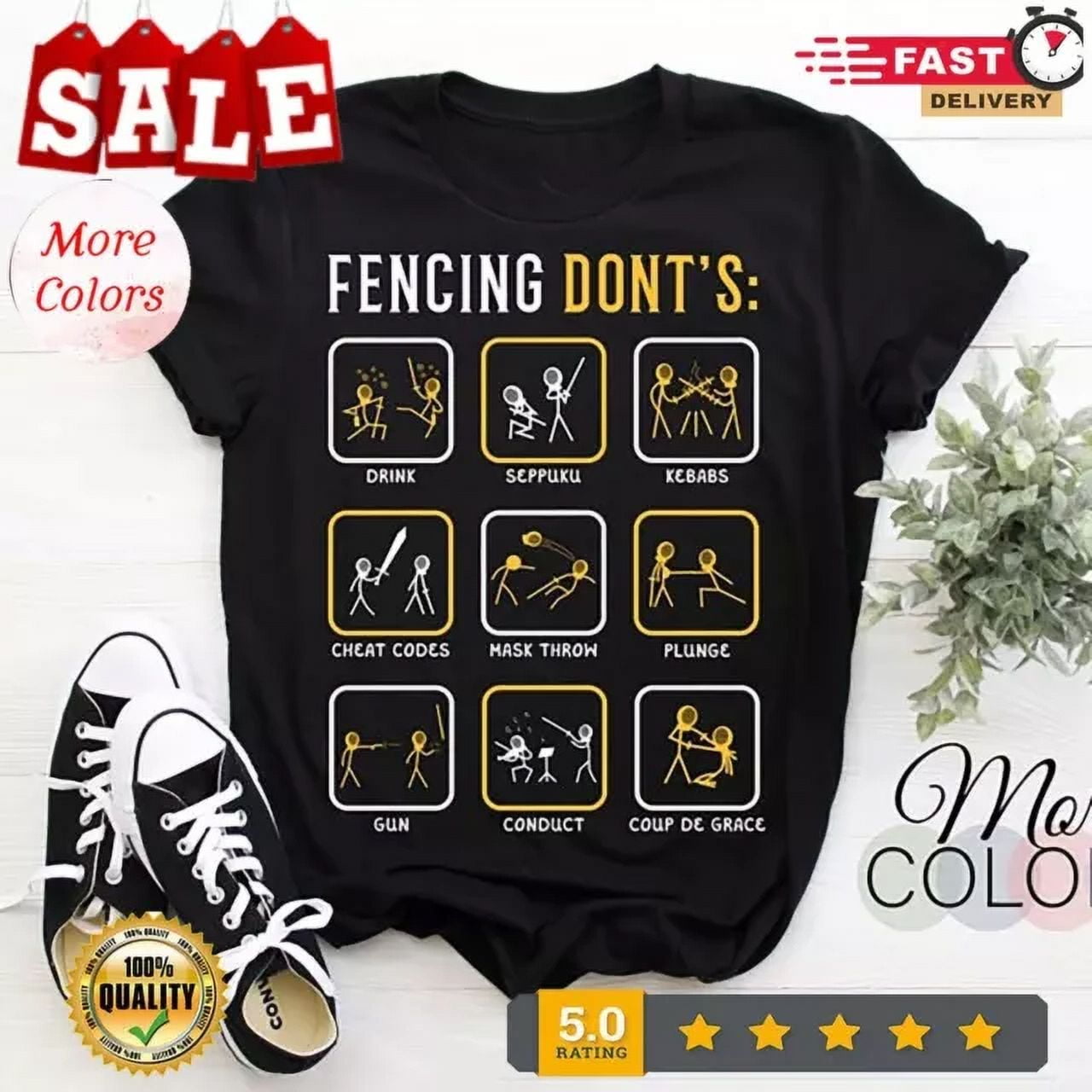 Trending Tee With Fencing Don'T Fencing Sabre Sword Fencer T-Shirt ...