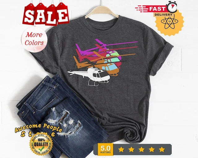 Trending Tee With Helicopter Shirt, Helicopter Pilot Shirt, Pilot ...